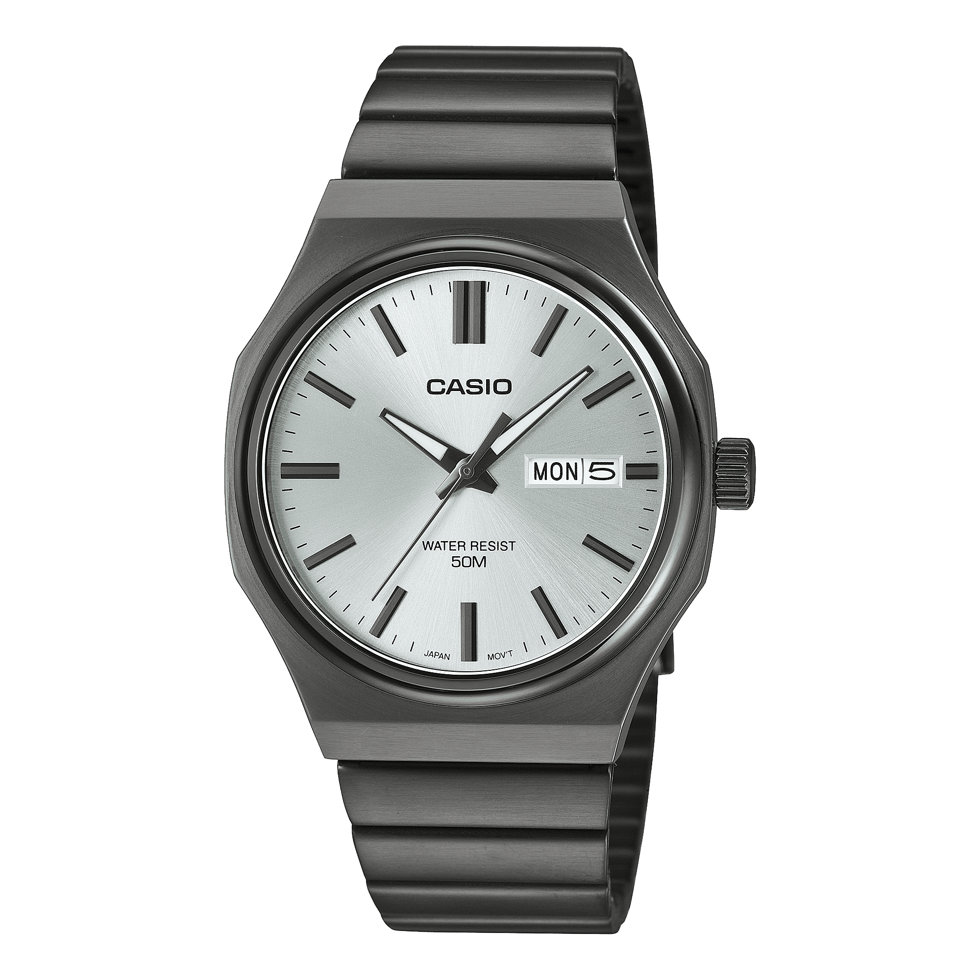 Casio Mtp E735b 7av Black Ip Analog Mens Watch 9888